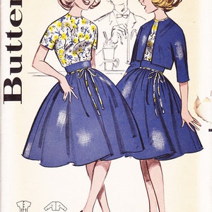 Butterick 9636 Size 11 Uncut Junior and Teen Rockabilly Skirt Top and ...