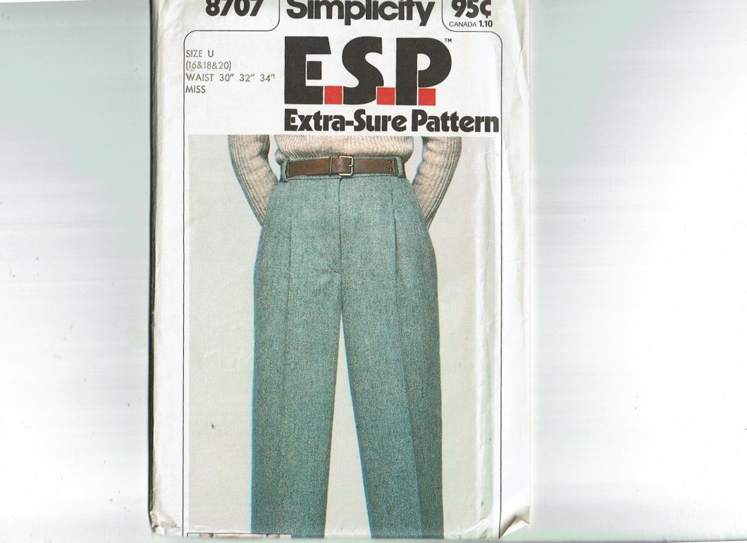 1970's UNCUT Sewing Pattern Sizes 16 18 20, Extra-sure Pattern ...