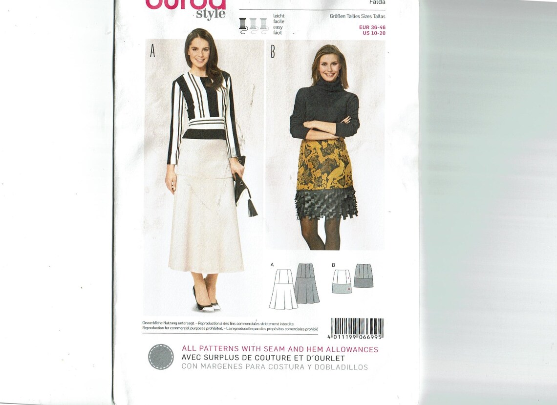 UNCUT Sewing Pattern Burda Style 6699 Sizes 10 12 14 16 18 20 Burda ...