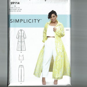Simplicity 9114 UNCUT Sewing Pattern Sizes 6 -14 or 16 -24 Mimi G Style ...