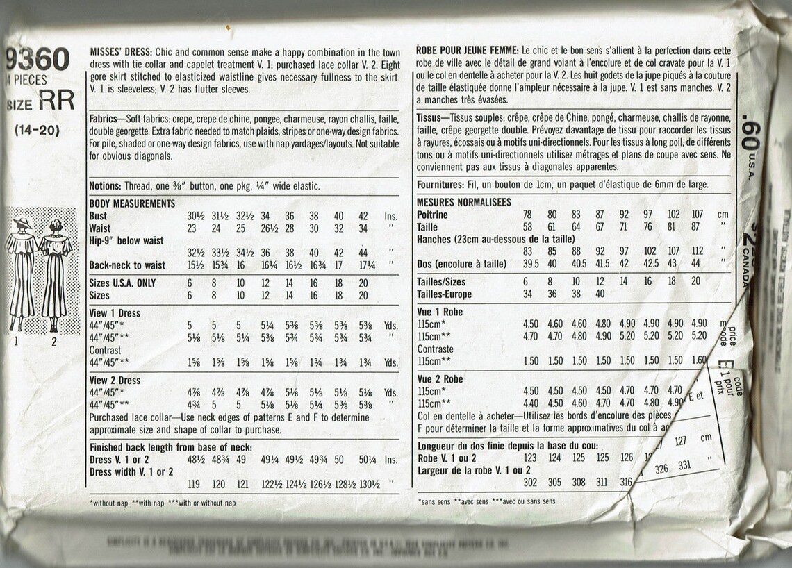 Uncut Simplicity Pattern 9360 60th Anniversary Sewing Pattern - Etsy