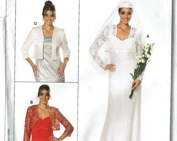 Burda Uncut Sewing Pattern Bolero Cropped Jacket Burda 7686 Sizes 10-22 ...