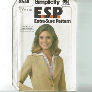 1970's UNCUT Sewing Pattern Sizes 16 18 20, Extra-sure Pattern ...