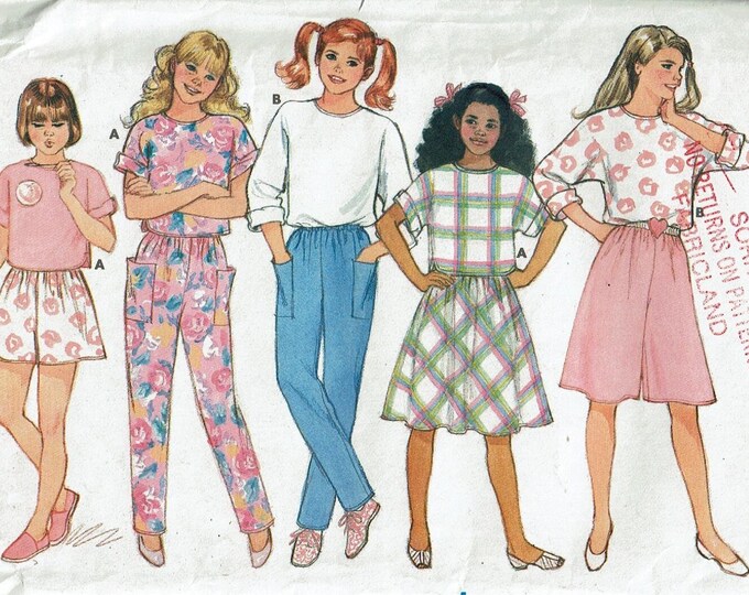 Girls Size 12-14 UNCUT Sewing Pattern Butterick Classics Fast & Easy ...