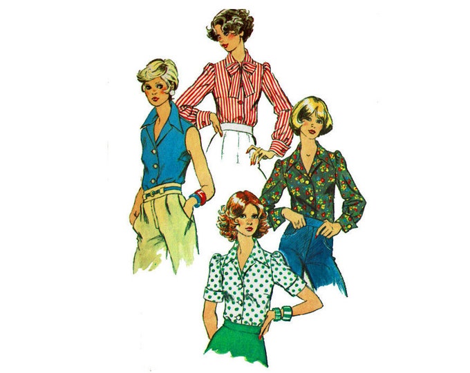 Set of Blouses 1970s Mccall's 3550 Size 14 Bust 36 70s UNCUT Sewing ...