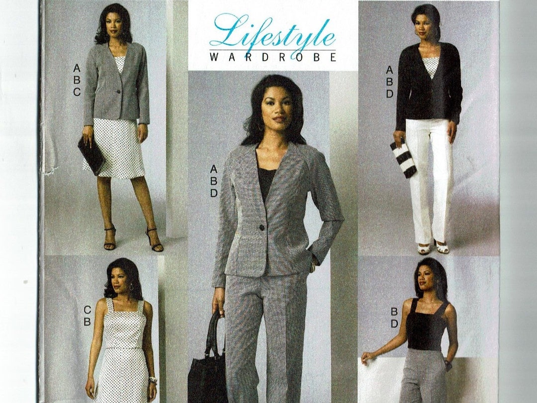 Lifestyle Wardrobe Jacket, Top, Skirt and Pants Butterick 6030 Sizes 6 ...