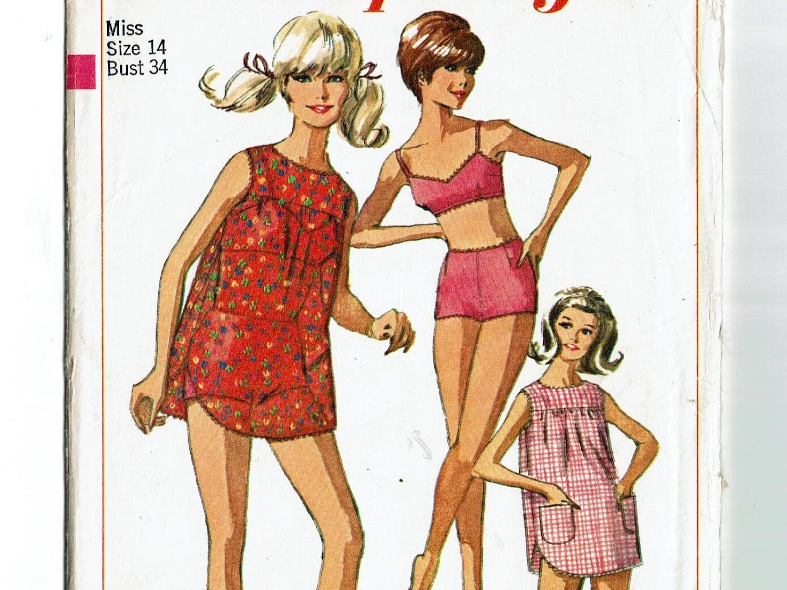 Simplicity Pattern Beach Cover-up and Bathing Suit 1960s - Etsy