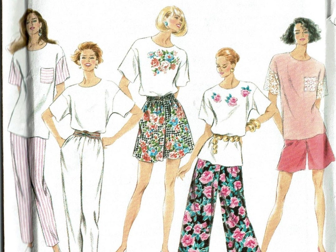 Easy to Sew Uncut Sewing Pattern Simplicity 8362 Top Pants Split Skirt ...