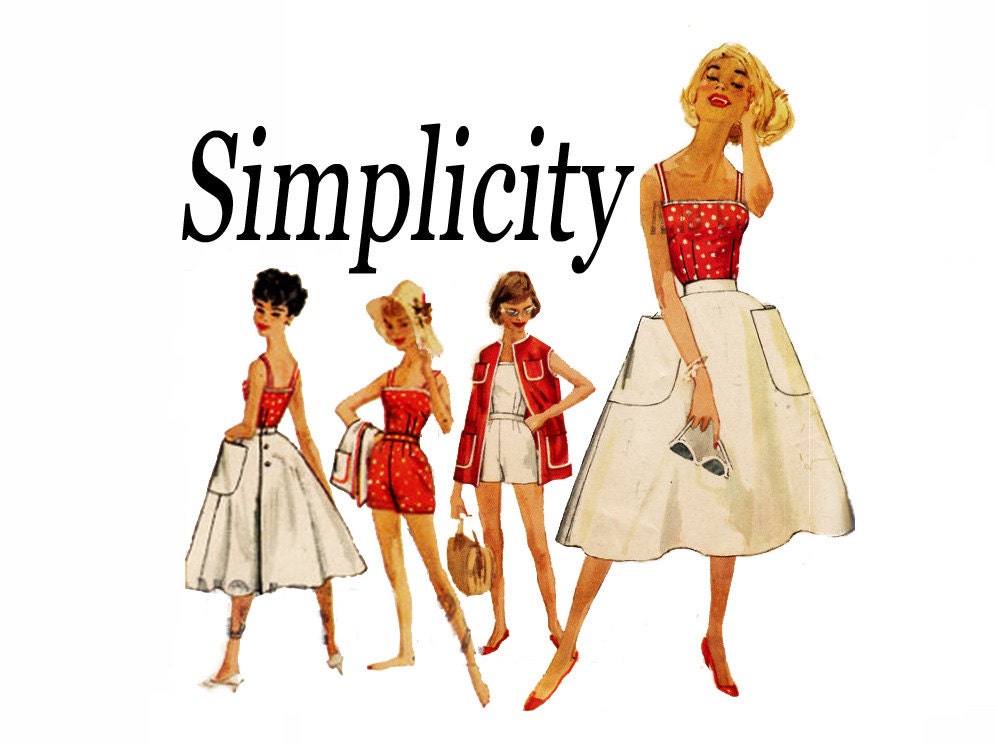 Simplicity 2528 Size 16 Bust 36 1950s Vintage Sewing Pattern | Etsy