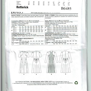 Butterick Retro Series 6485 1940s Inspired Sizes 6 8 10 12 14 or 14 16 ...