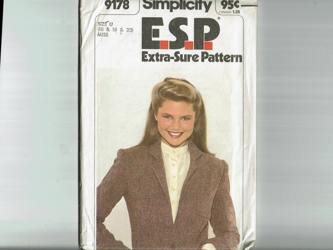 1970's UNCUT Sewing Pattern Sizes 16 18 20, Extra-sure Pattern ...