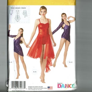 UNCUT Sewing Pattern Sizes 6-16 Misses' Simplicity 1077 Knit Dancewear ...