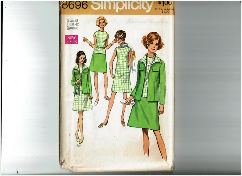 1970s Sewing Pattern Misses Blouse, Jacket, Skirt UNCUT Sewing Pattern ...
