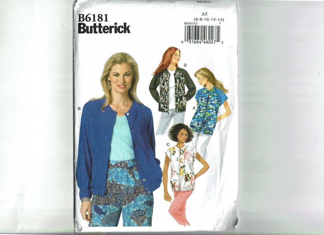 Uncut Simplicity 6181 Jacket Sewing Pattern Size 6-8-10-12-14 or 14-16 ...