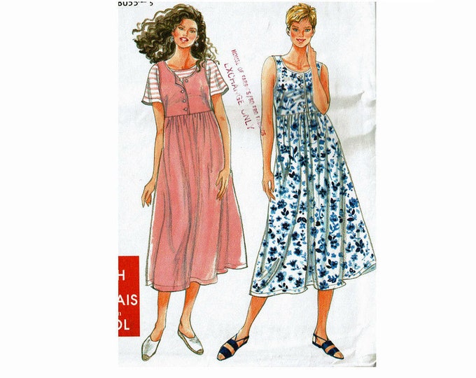 Jumper Dress UNCUT Sewing Pattern Simplicity 9581 It's so Easy Sizes XS ...