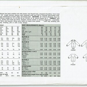 80s Tops Blouse With Dolman Sleeves Draped Front Size 10 Bust 32 1/2 ...