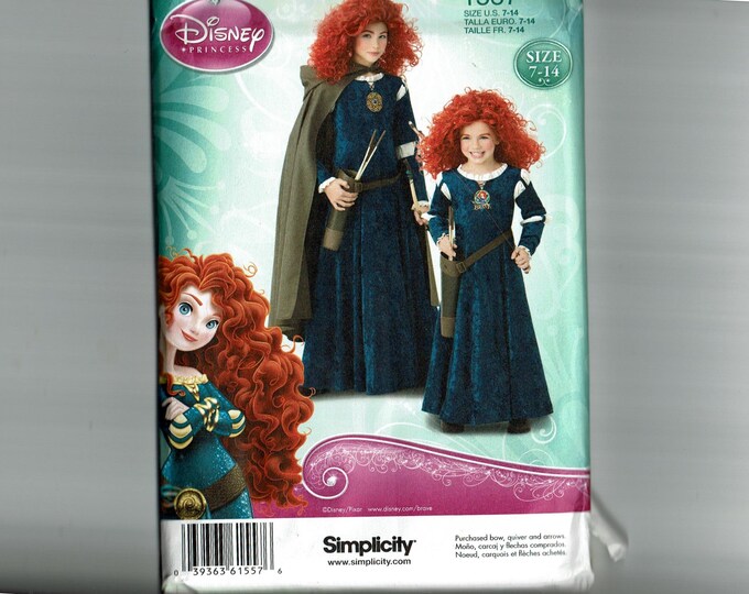 Girls Costume UNCUT Sewing Pattern Simplicity 1557 Sizes 3-6 or 7-14 ...