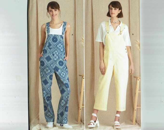 Simplicity 9590 Sewing Pattern Misses' Overalls, Relaxed, Straight Leg ...