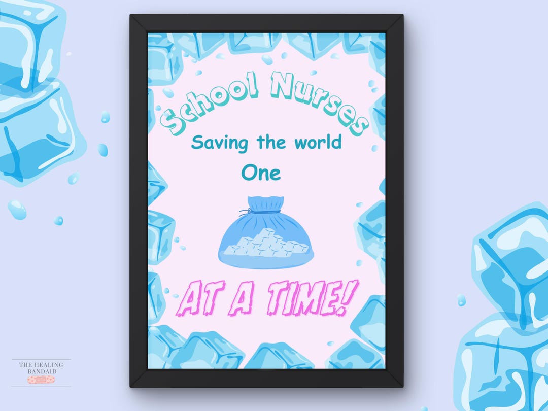 School Nurse Ice Pack Print: Appreciation Gift, Clinic Decor (PDF Files ...