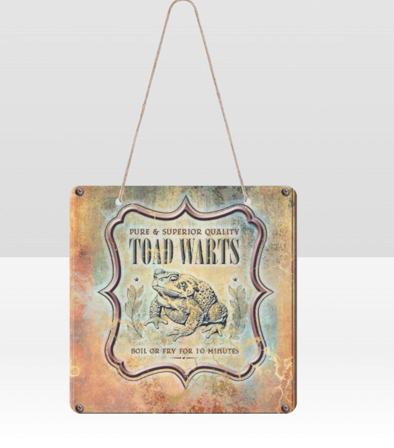 Vintage Salem Toad Warts Ad Rustic Sign 10 X 10 WOOD Door Wall Hang Art ...