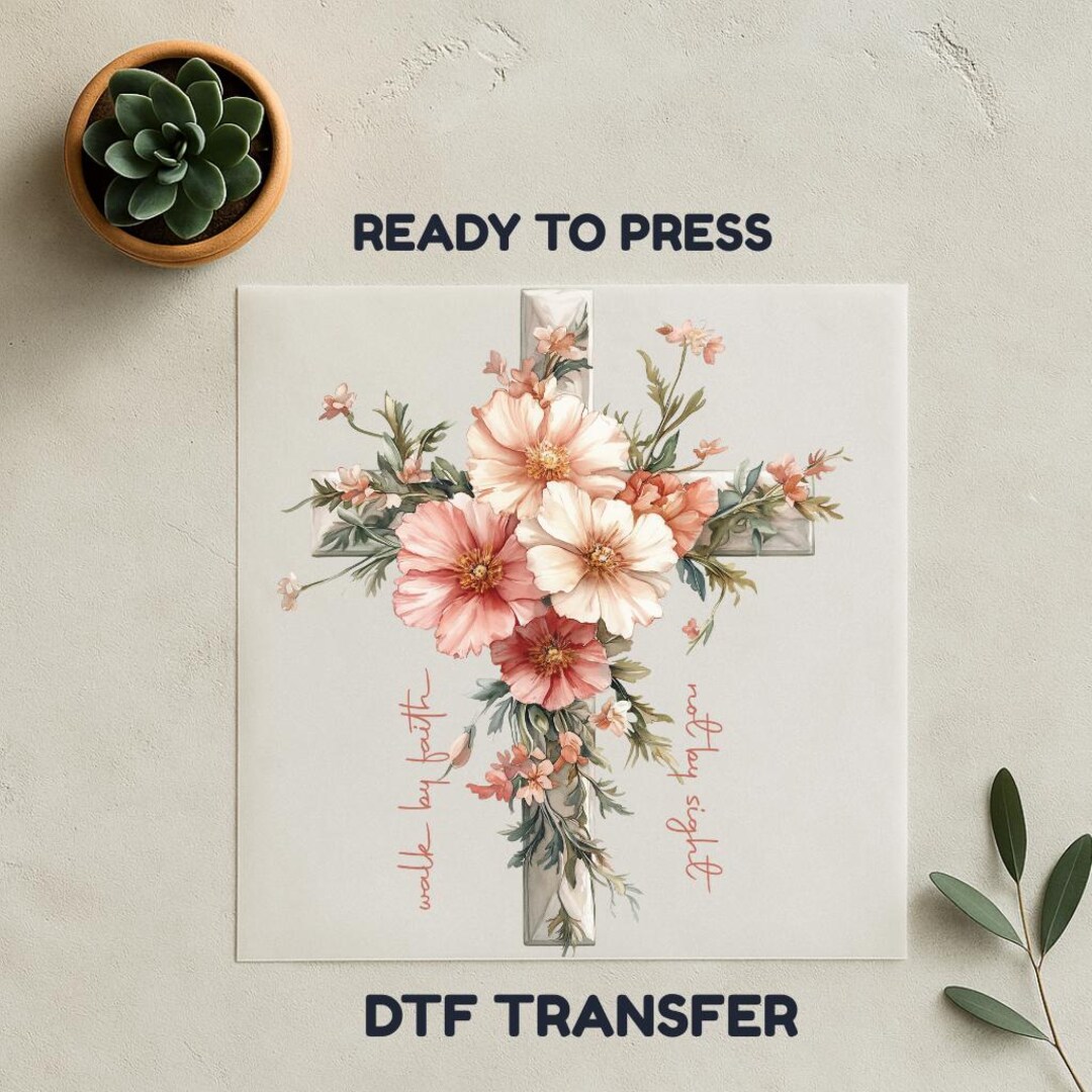 Floral Christian Dtf, Jesus is the Light Dtf, Bible Verse Dtf, Heat ...