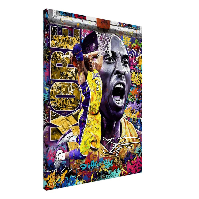 Mamba Forever Graffiti Art Print | NBA Legend Wall Decor - Etsy