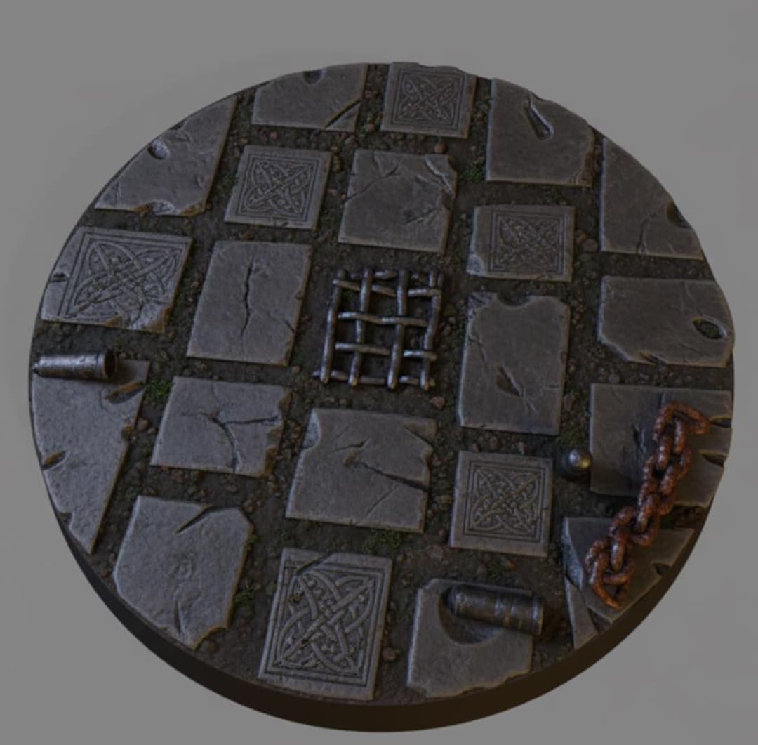 3D Printable STL Bullet Miniature Bases Round for Warhammer , Wargaming ...
