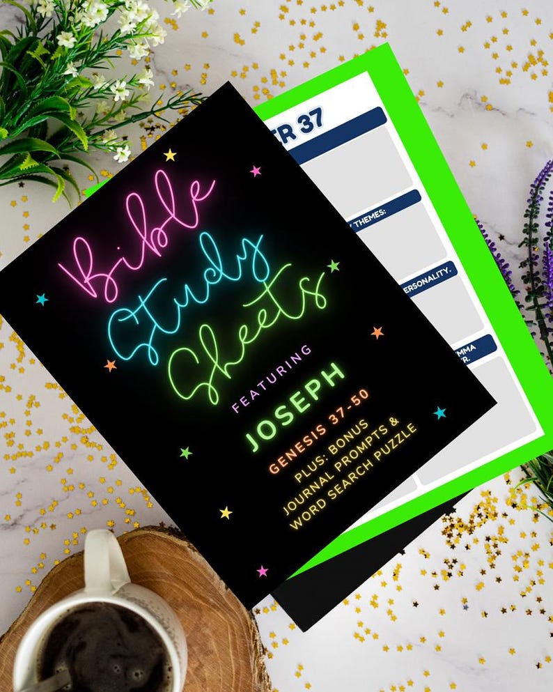 Joseph Bible Study Guide | Printable Lesson Journal Prompt | Scripture ...