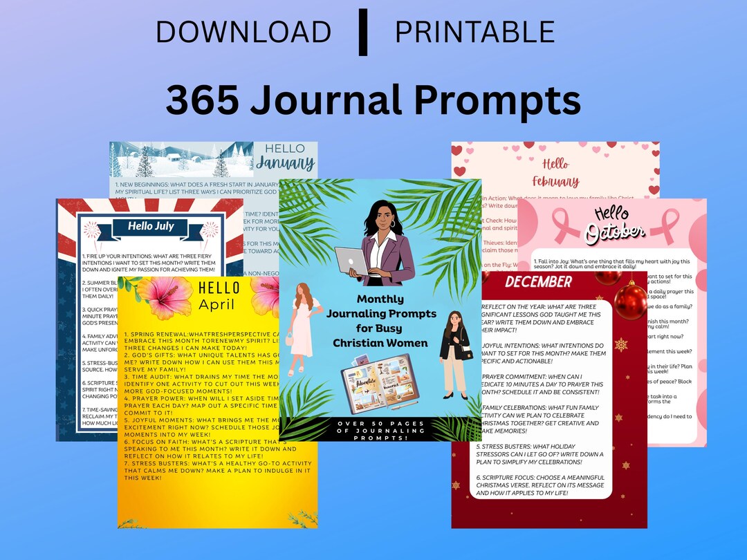 Christian Journal Prompt Prayer Writing Guide Printable Devotional Page ...