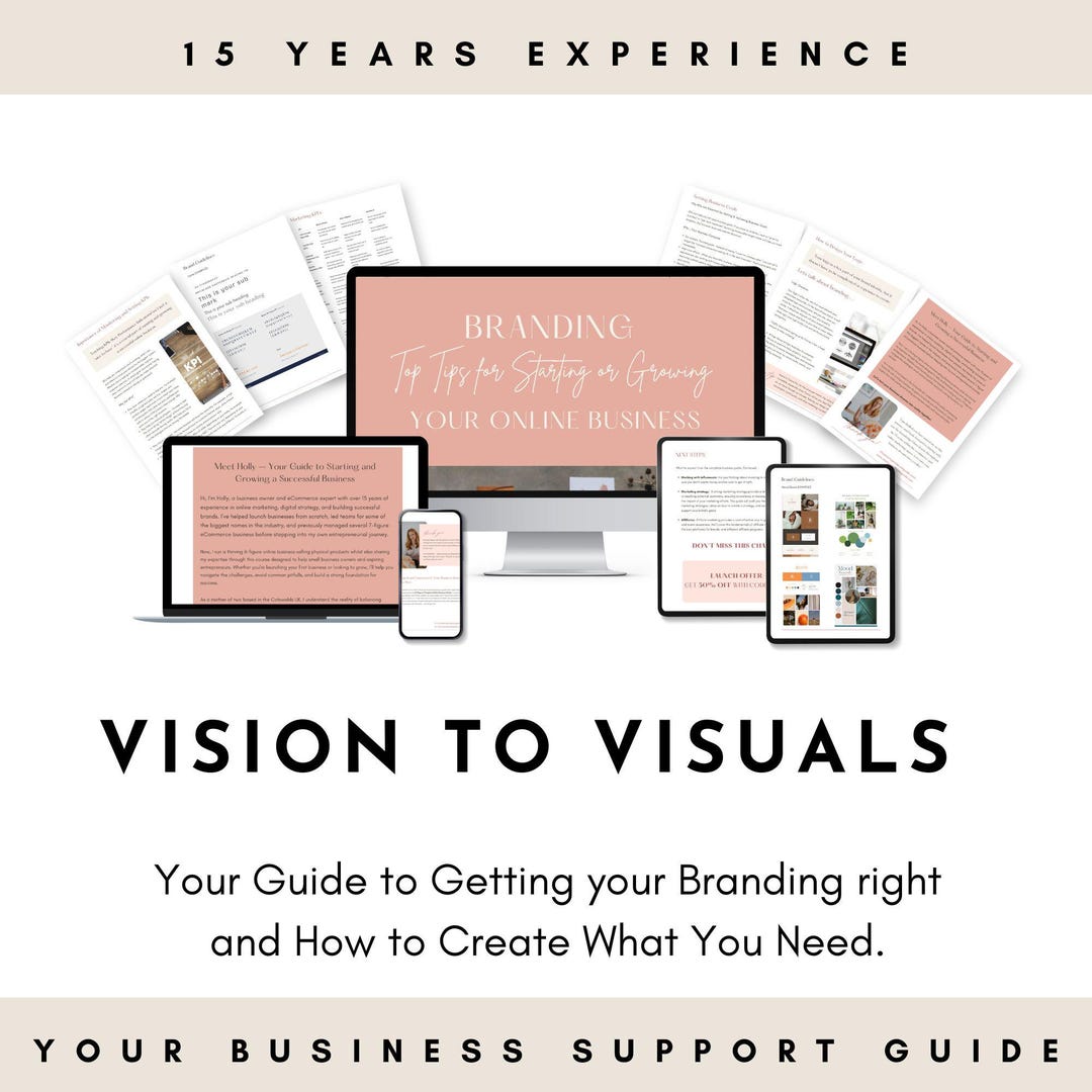 Vision to Visuals Branding Guide | Small Business Branding Workbook ...