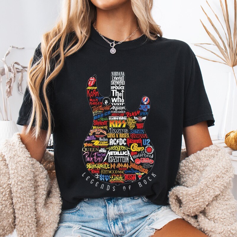 Legends of Rock Tee Shirt - Etsy