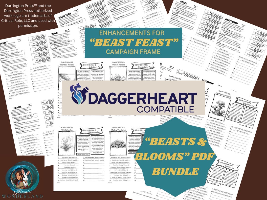 Beasts and Blooms, Beast Feast Campaign Enhancement, Daggerheart ...