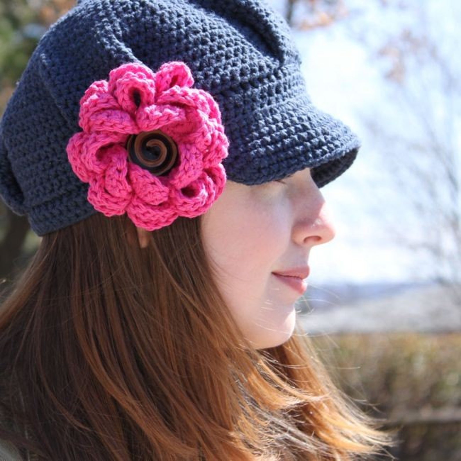 Big Button Interchangeable Flowers - Crochet Pattern - Permission to ...