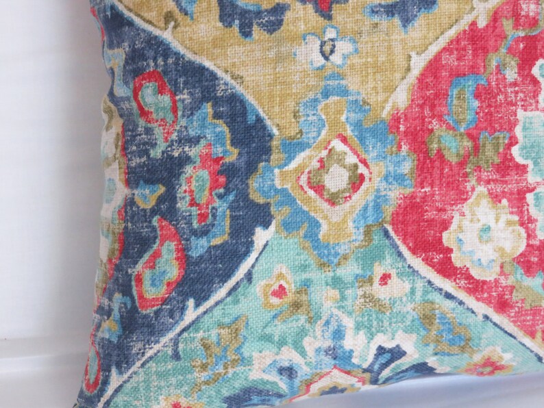 Colorful Ogee Medallion Pillow Cover Covington Hathaway in - Etsy