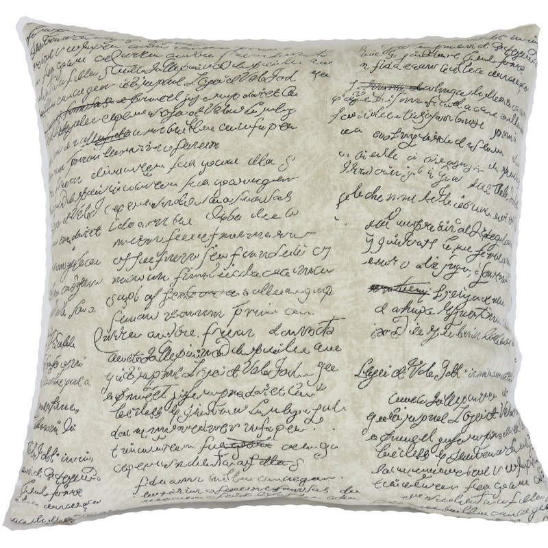 French Script Pillow - Etsy