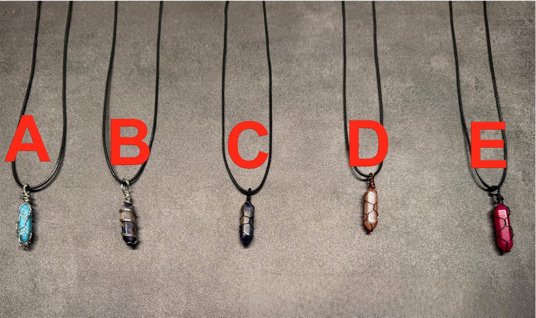 Handcrafted Wire-wrapped Crystal Point Necklaces - Multiple Stone and ...