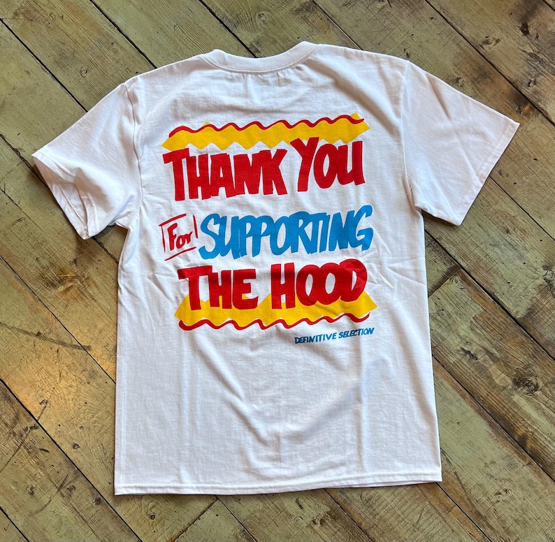 Thank You for Supporting the Hood - Bodega Sign Tee - Etsy