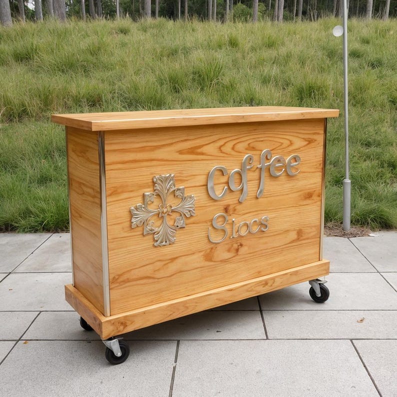 DIY Coffee Bar Plan: Patio Wooden Bar, Woodworking Plans (PDF Download ...