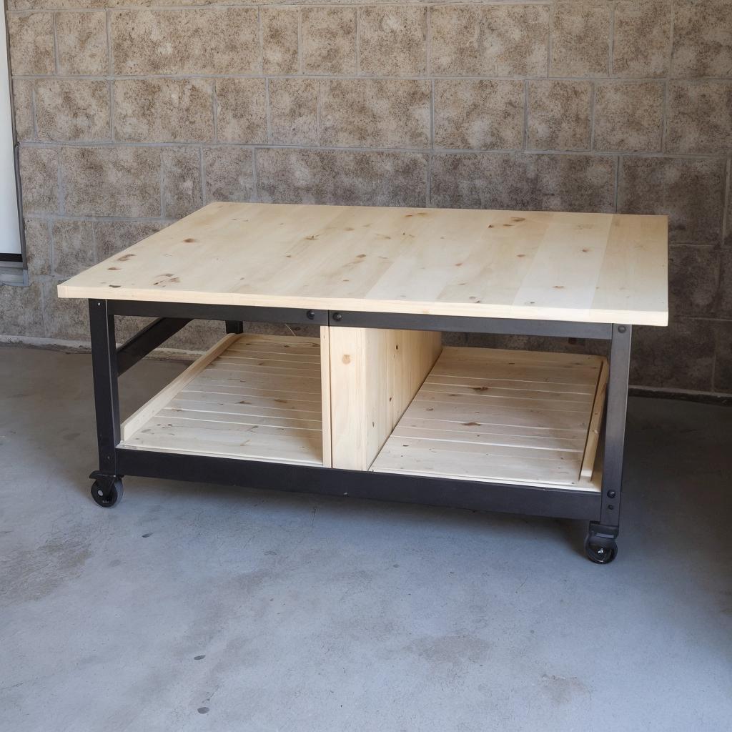 DIY Workbench Plans: Sturdy Wood Garage Table(pdf) - Etsy