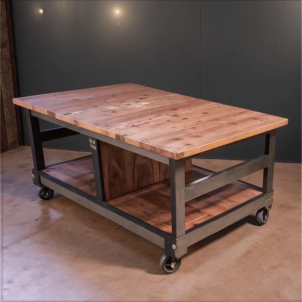 DIY Workbench Plans: Sturdy Wood Garage Table(pdf) - Etsy