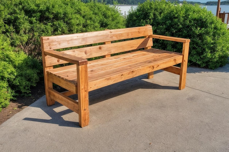 2x4 Outdoor Bench Build Plan, DIY Patio Furniture, Wood Plans (PDF) - Etsy
