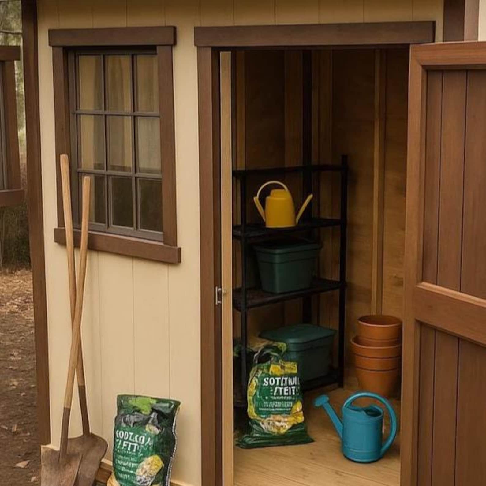8x4 Lean-to Shed Plan: DIY Outdoor Tool Storage (PDF Download) - Etsy