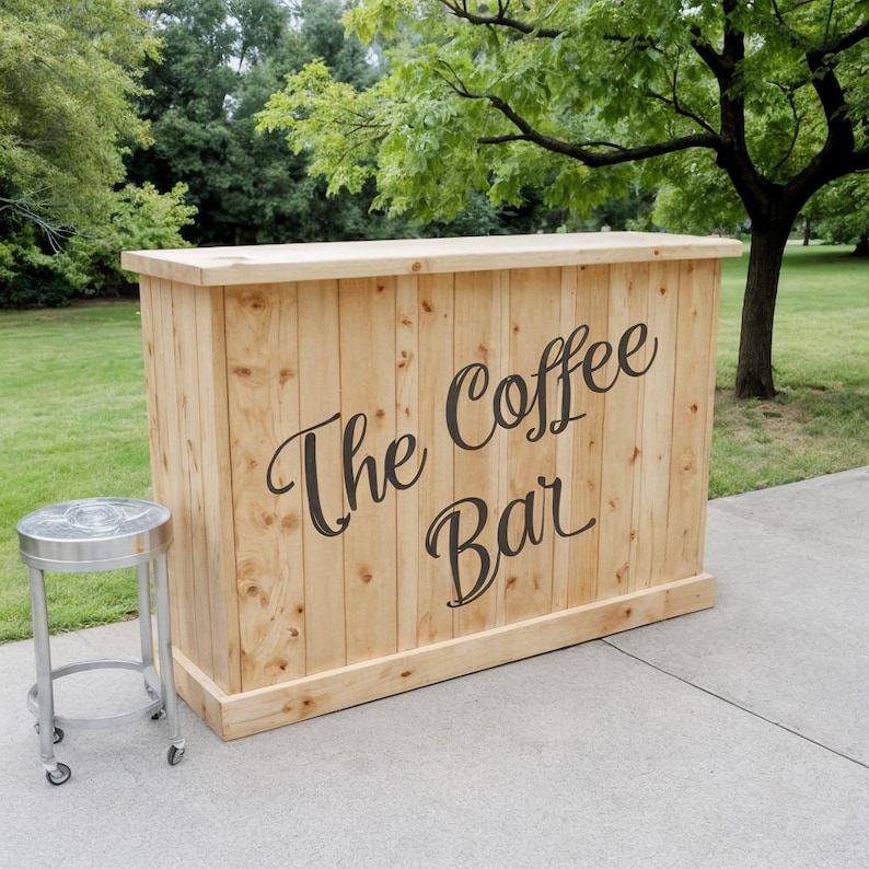 DIY Coffee Bar Plan: Patio Wooden Bar, Woodworking Plans (PDF Download ...