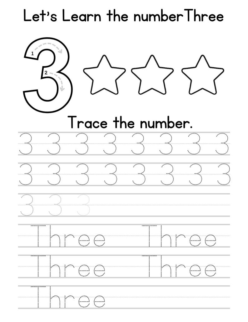 Numbers 1–20 Tracing Worksheets | Preschool Printable | Learn to Write ...