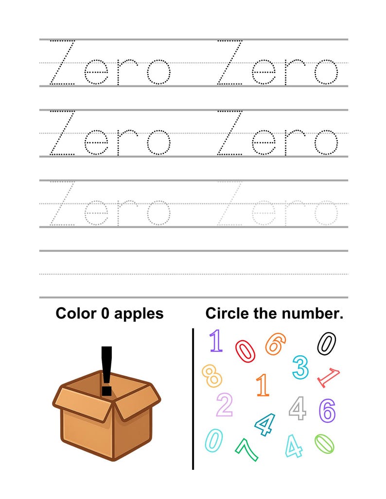 Number Tracing Worksheets 0-9 for Kids | Learn to Write Numbers Step by ...