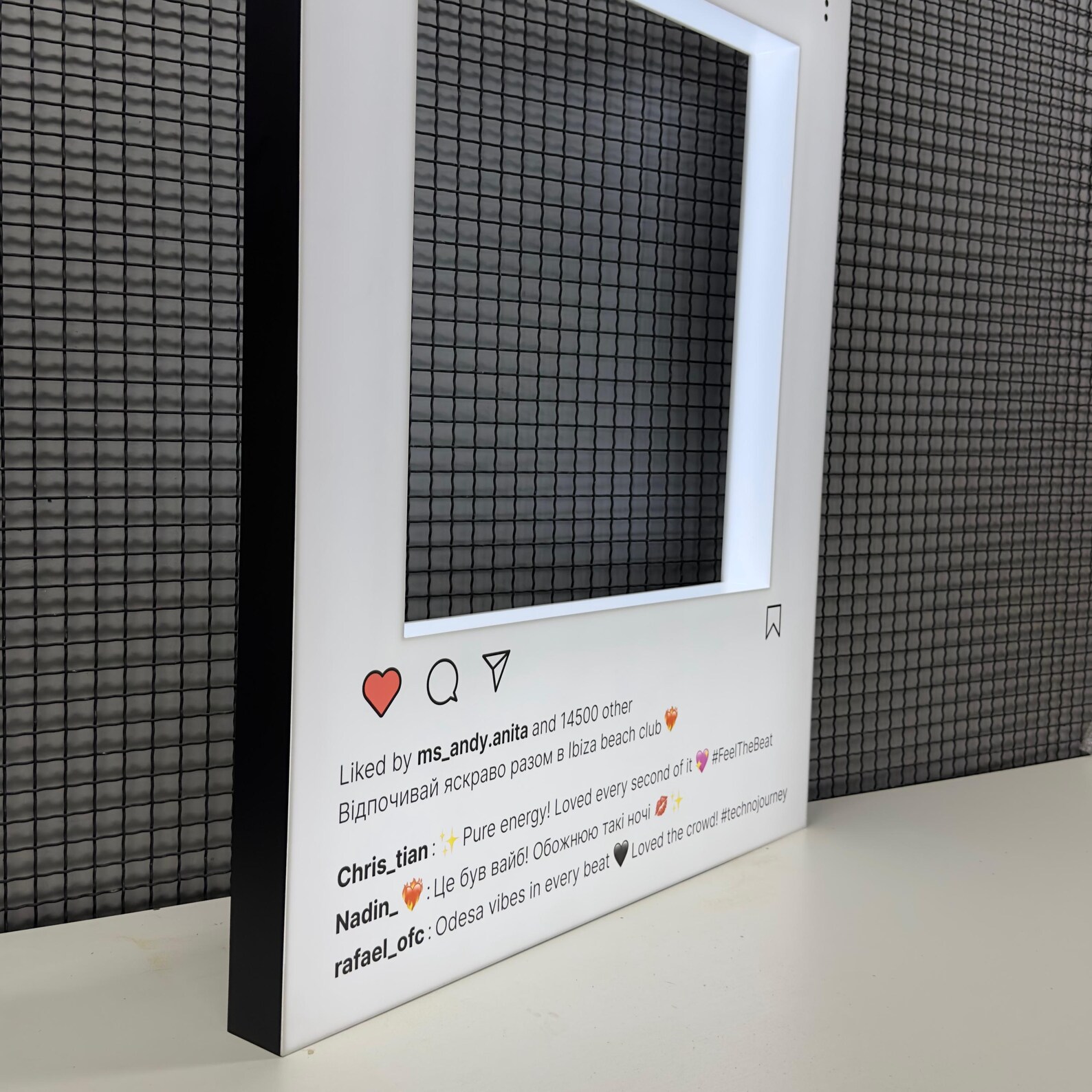 Custom Instagram Frame – Personalized Photo Booth Board, Social Media ...