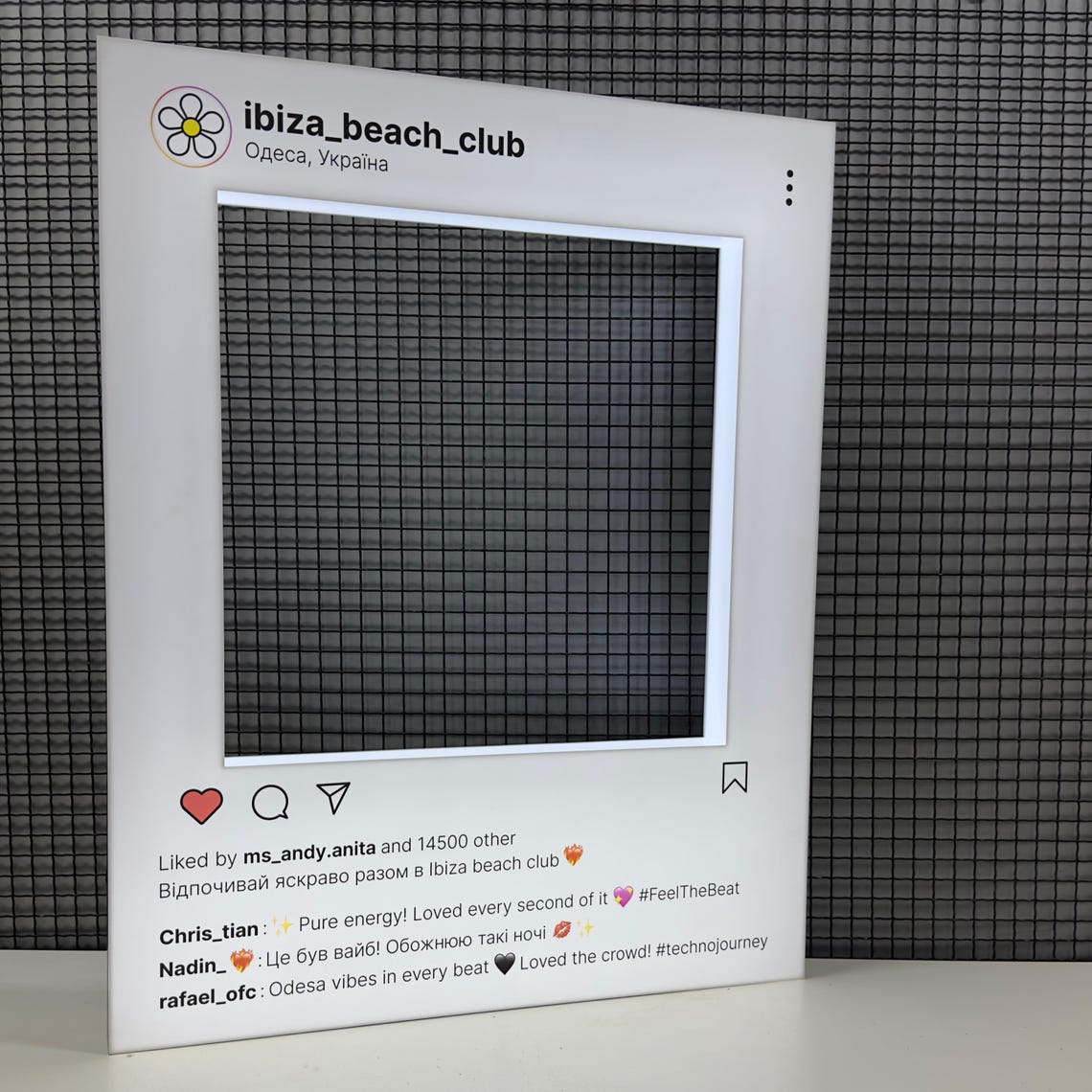 Custom Instagram Frame – Personalized Photo Booth Board, Social Media ...