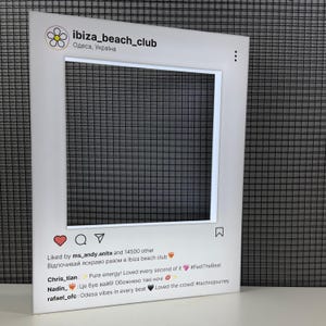 Instagram Style Frame – Custom Photo Booth Sign, Personalized Event ...