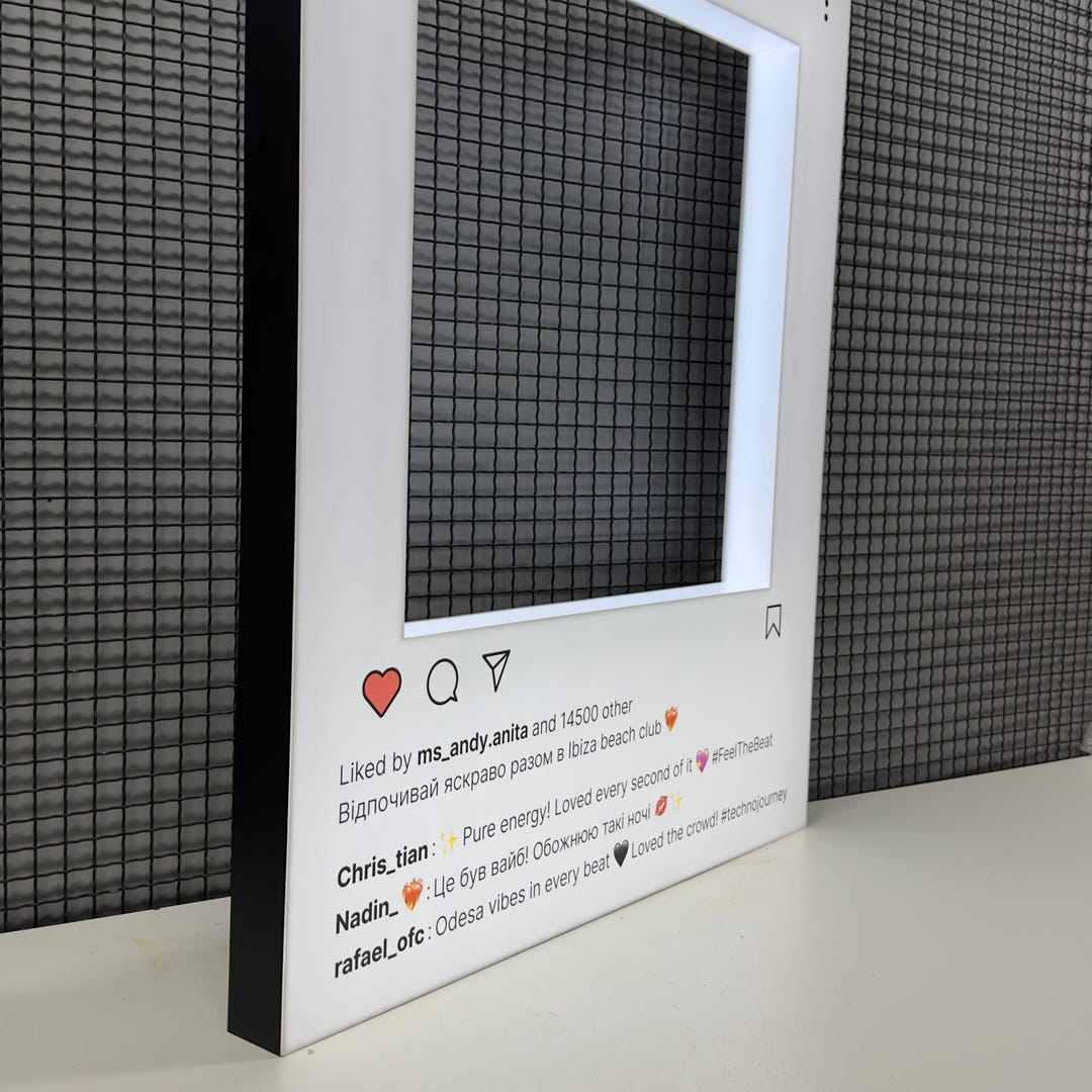 Custom Event Photo Frame – Personalized Selfie Board, Social Media ...