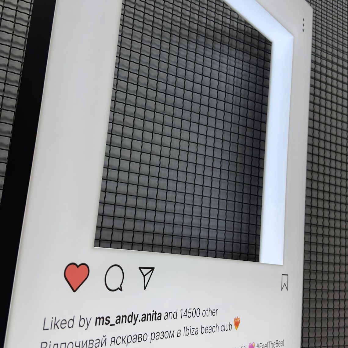 Custom Instagram Frame – Personalized Photo Booth Board, Social Media ...